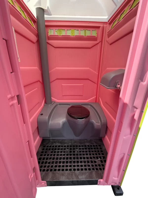 Standard pink portable restroom (Special events) - Pottys Plus